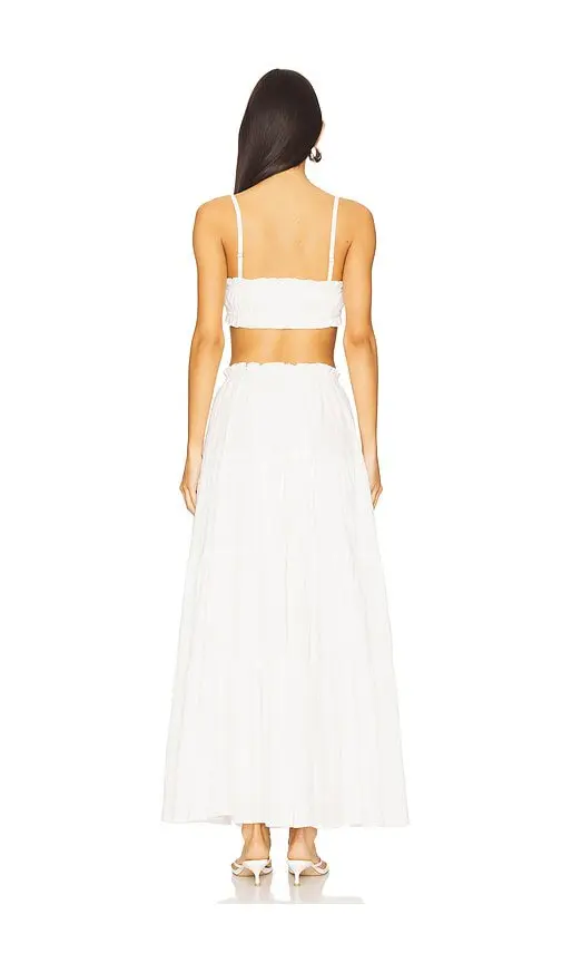 MORE TO COME Mora Maxi Skirt Set - White