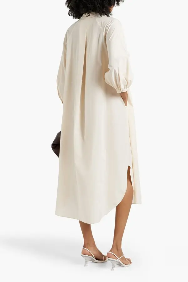 loulou studio shirt dress LOULOU STUDIO Evora Poplin Shirt Dress