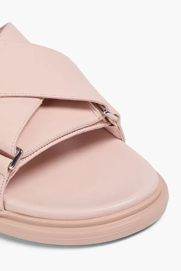 Marni Fussbett Leather Slingback Sandals - Pastel Pink