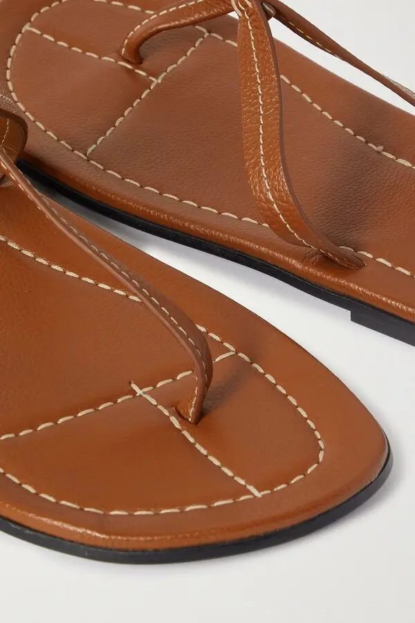 TOTEME T-strap Leather Sandals