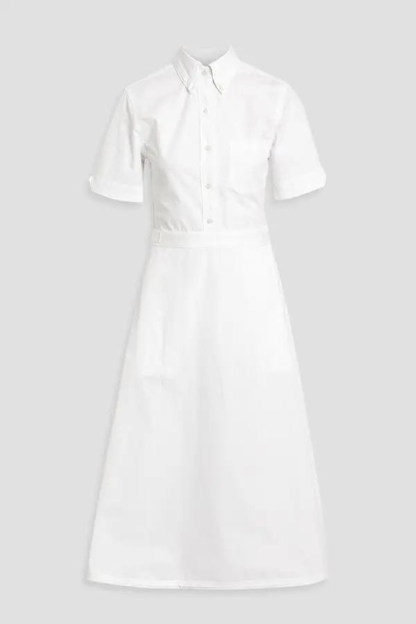 Thom Browne Cotton-poplin Midi Shirt Dress