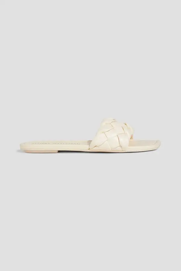 STUART WEITZMAN Braida Leather Slides