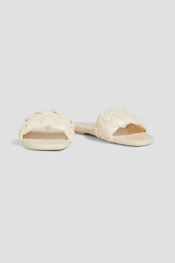 STUART WEITZMAN Braida Leather Slides