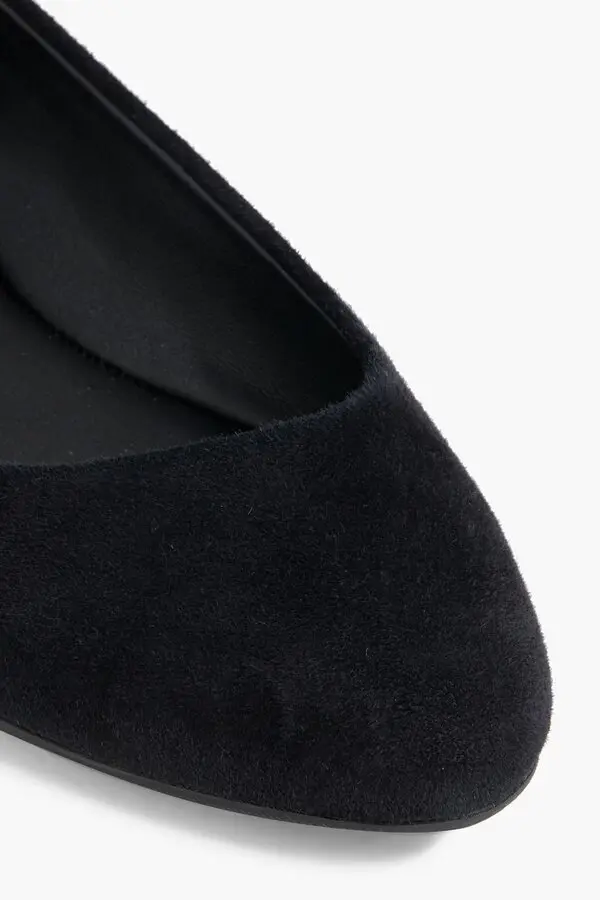 STUART WEITZMAN Gabby Suede Ballet Flats