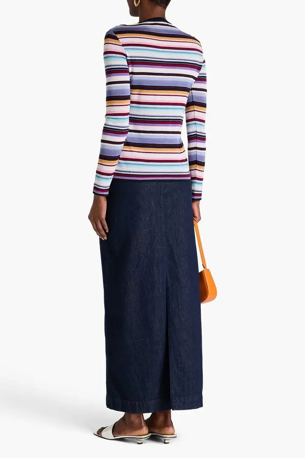 Missoni Striped Wool-blend Cardigan - Multicolor