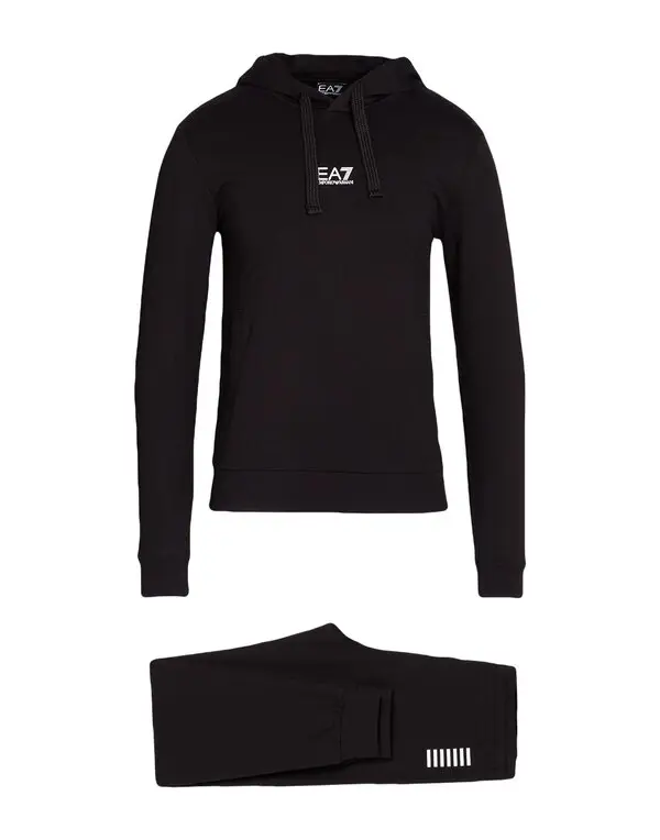 EA7 Cotton Tracksuit - Black