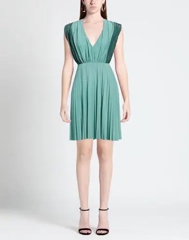 Liu Jo Mini Pleated Dress In Green - 72% Off | Editorialist
