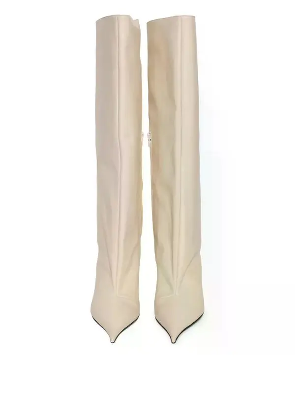 MUGLER 95mm Leather Knee-high Boots