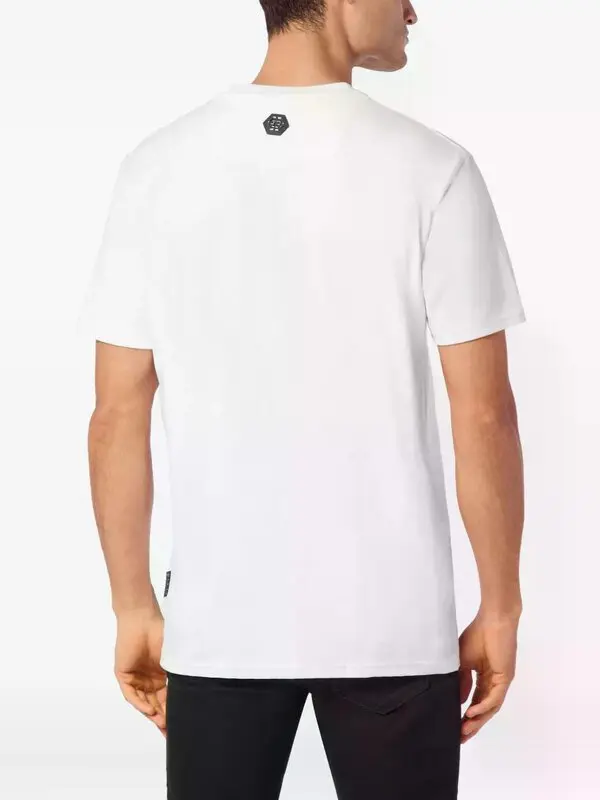 Philipp Plein Money Mouse-embroidered T-shirt - White