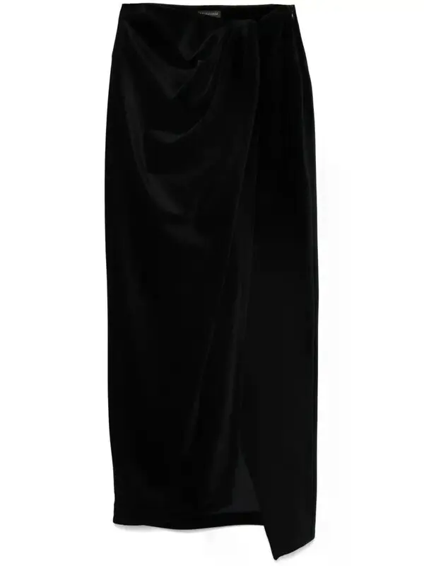 Balenciaga Velvet Midi Skirt