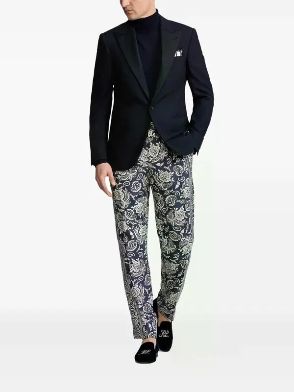 Ralph Lauren Purple Label Paisley-print Trousers