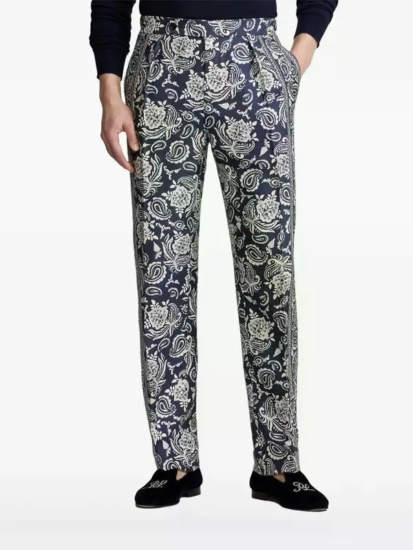 Ralph Lauren Purple Label Paisley-print Trousers