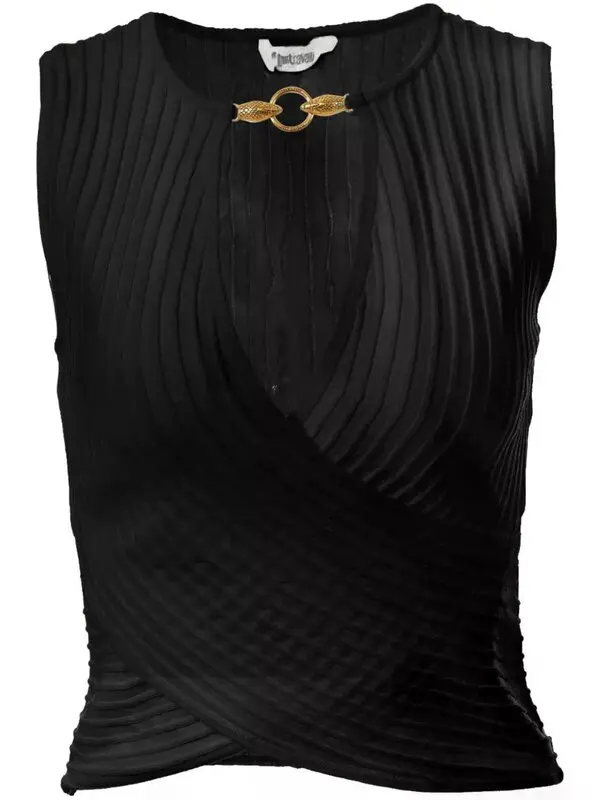 Just Cavalli Plaque-detail Tank Top