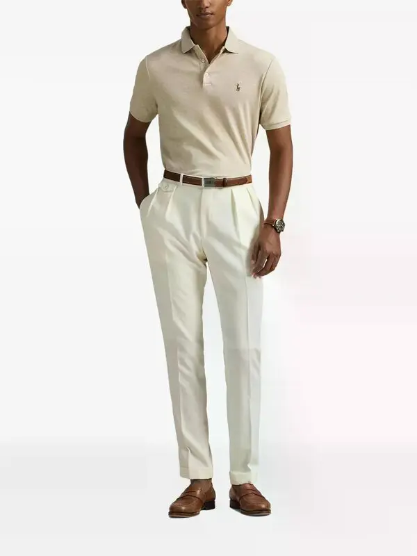 Polo Ralph Lauren Polo Pony-embroidered Polo Shirt - Neutrals