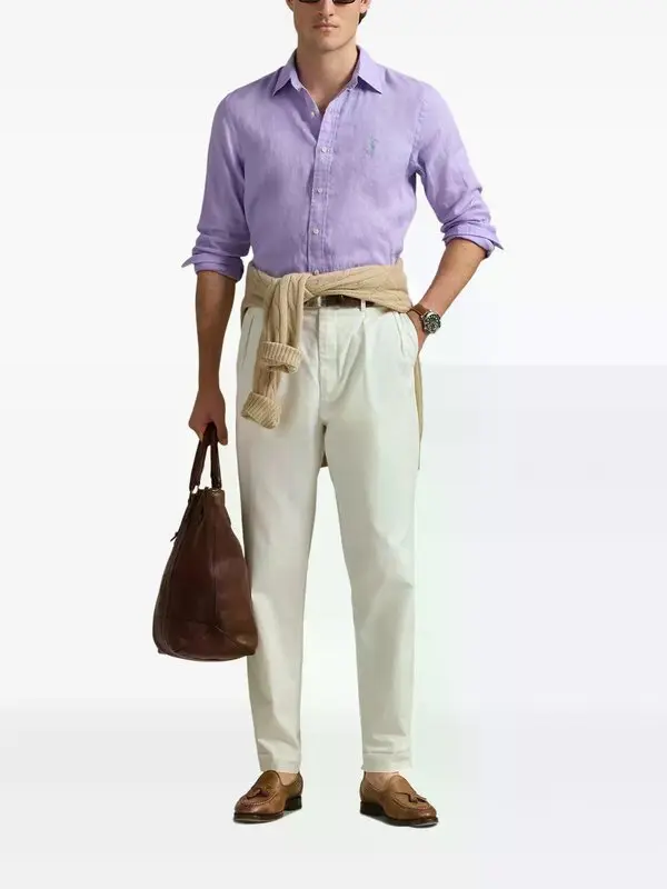 Polo Ralph Lauren Linen Shirt - Purple