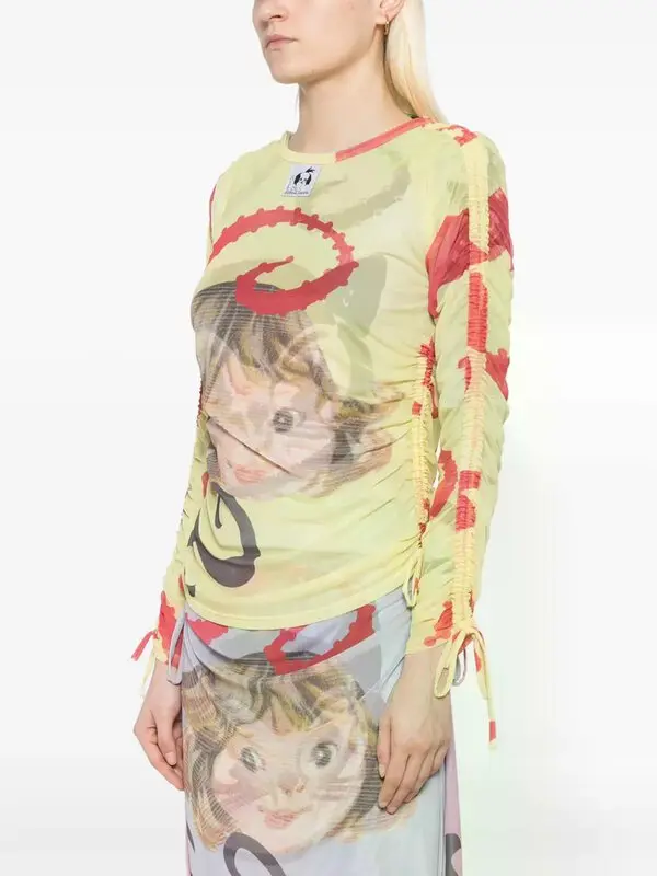 【CHOPOVA LOWENA】 Ballast Long Sleeve Top Chopova Lowena Sam Cat Ballast Long-Sleeved Top In Yellow - 45