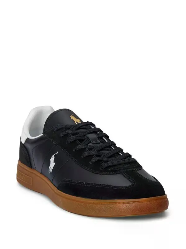 Polo Ralph Lauren Bedford Leather Sneakers - Black