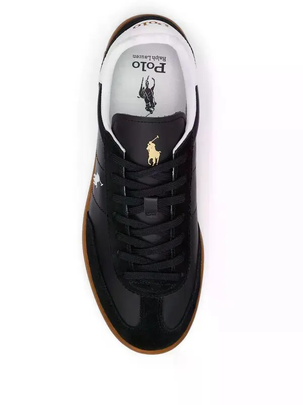 Polo Ralph Lauren Bedford Leather Sneakers - Black
