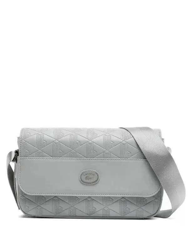 Lacoste Nomogramme Leather Flap Bag