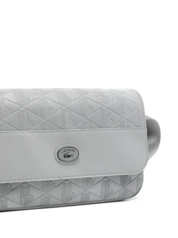 Lacoste Nomogramme Leather Flap Bag