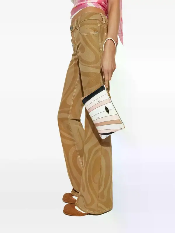 Emilio Pucci Graphic Print Wristlet - Neutrals