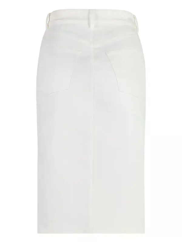 St. John Tailored Denim Midi Skirt