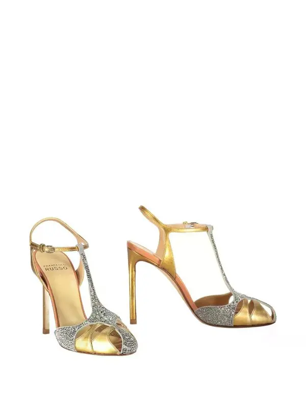 FRANCESCO RUSSO 105mm Crystal-embellished Pumps