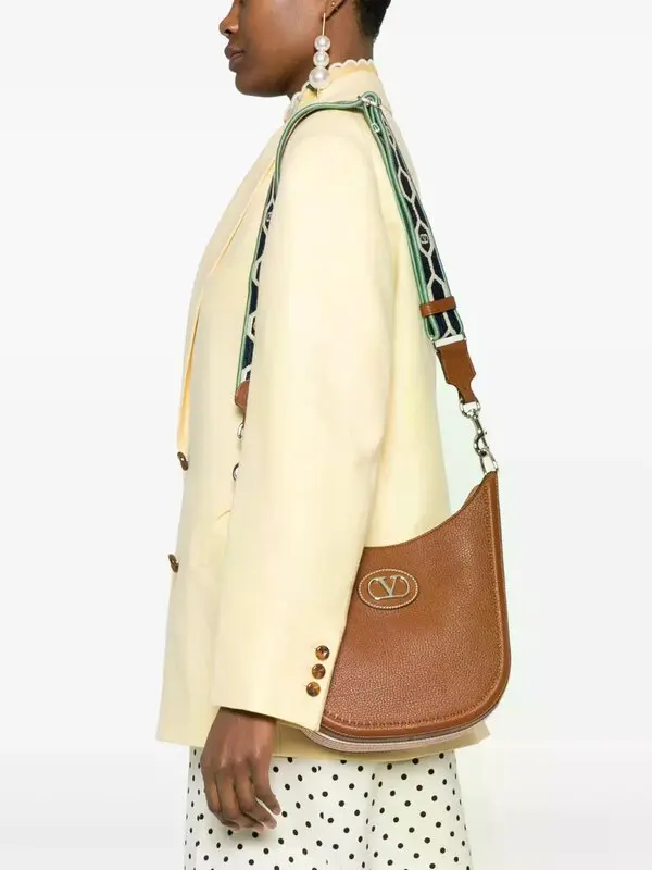 Valentino Garavani Vlogo Signature Crossbody Bag - Brown
