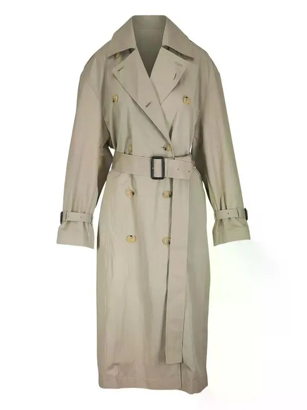 TOTEME Belted Double-breasted Coat - Neutrals