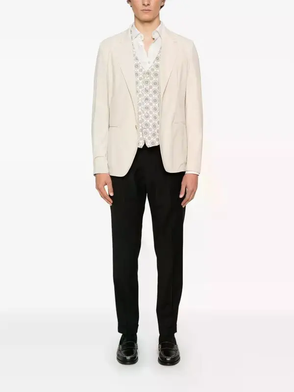 MICHAEL COAL Tailored Trousers - Black