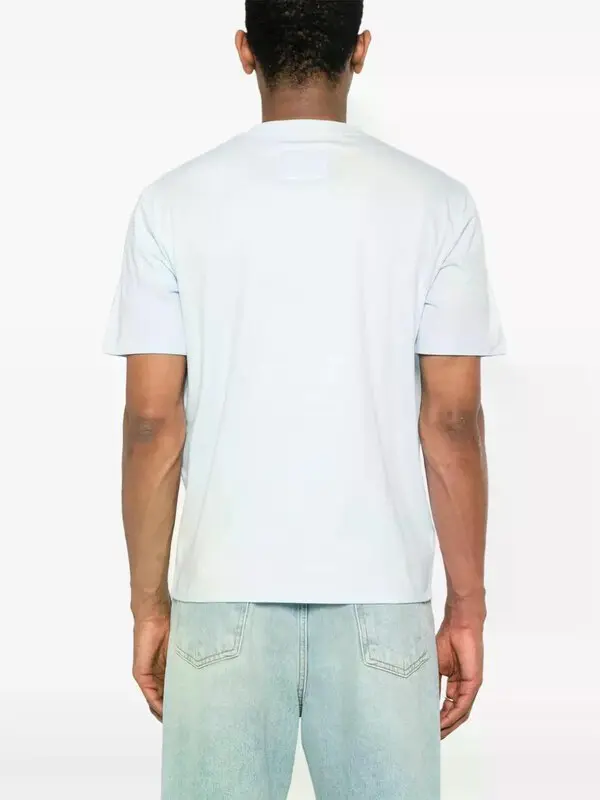 LANVIN Logo-embroidered T-shirt - Blue