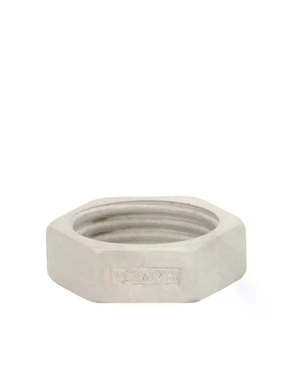 Vetements Nut Brass Ring - Silver