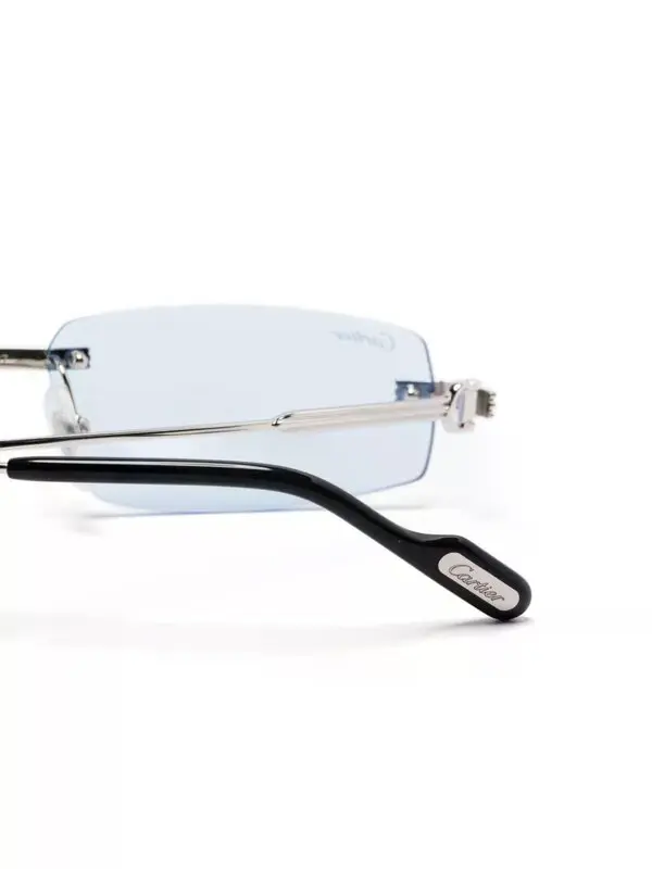 Cartier Rimless Sunglasses - Silver