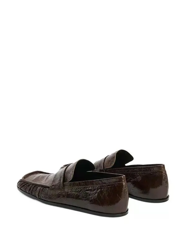JIL SANDER Leather Loafers - Brown