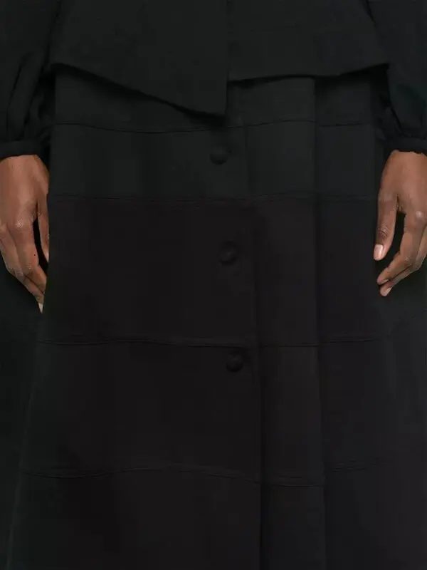 AGANOVICH Panelled Midi Skirt