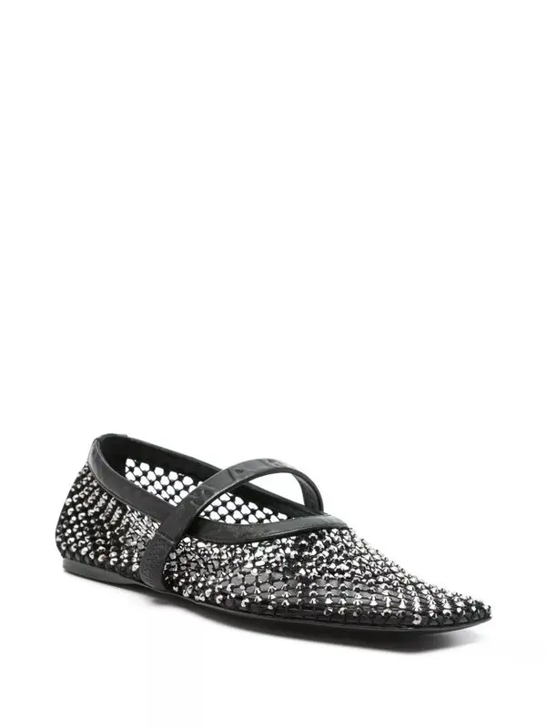 Marni Crystal-embellished Ballet Flats