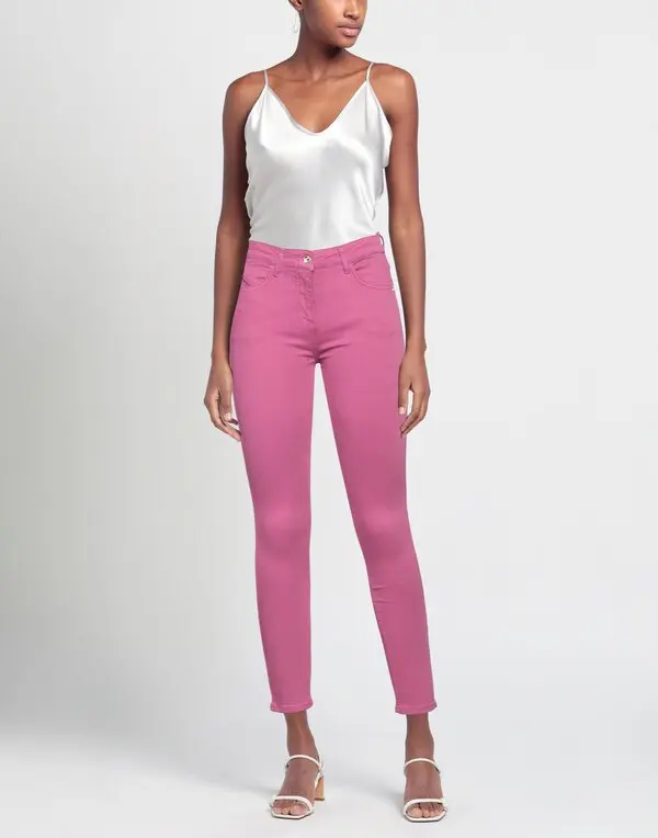 Patrizia Pepe Cotton-blend Skinny Pants - Purple