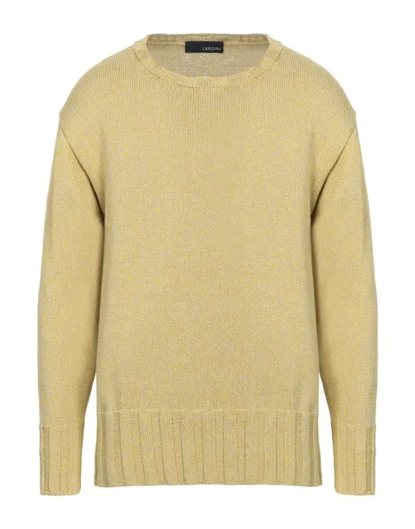 LARDINI Cotton-linen Blend Sweater - Lime Green