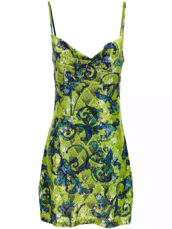 Versace Sequinned Mini Dress