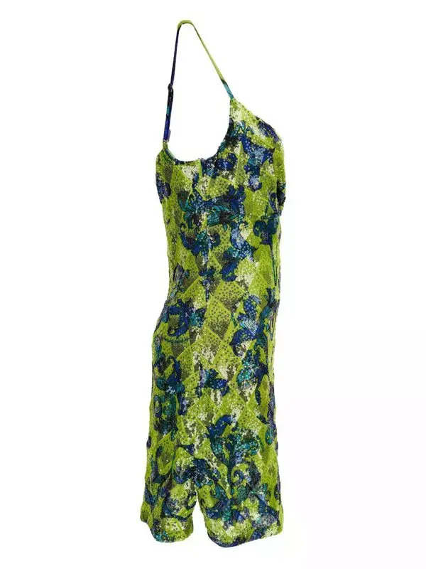 Versace Sequinned Mini Dress