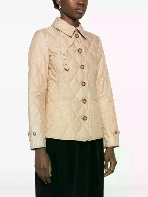 Burberry Diamond-quilted Jacket - Neutrals