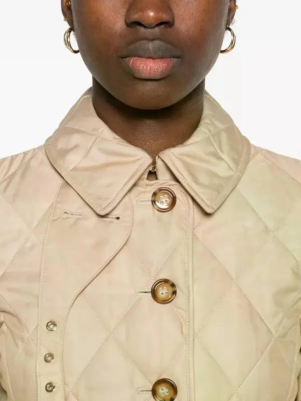 Burberry Diamond-quilted Jacket - Neutrals