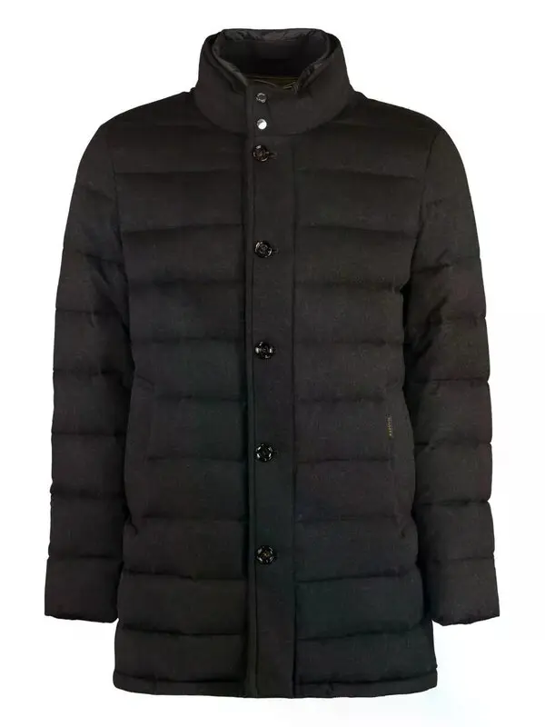 MOORER Calegari Quilted Coat - Brown