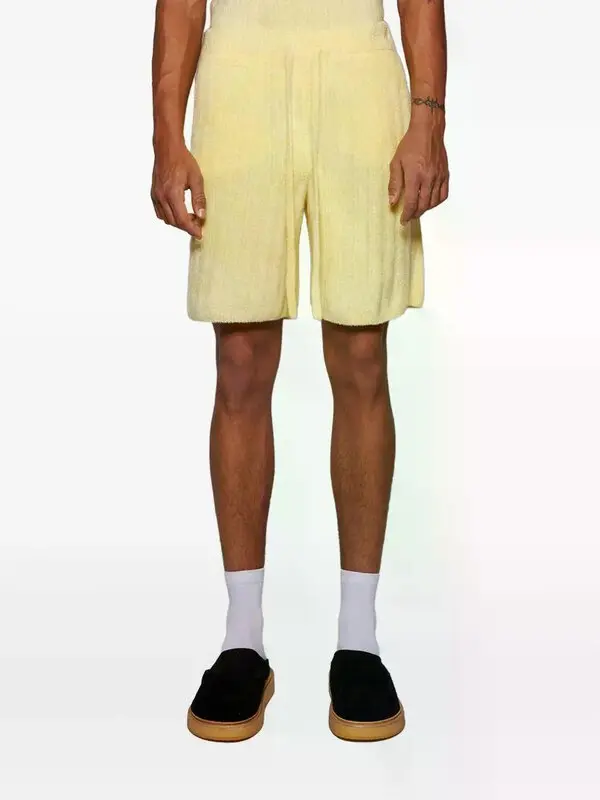 THE ELDER STATESMAN Ribbed Shorts