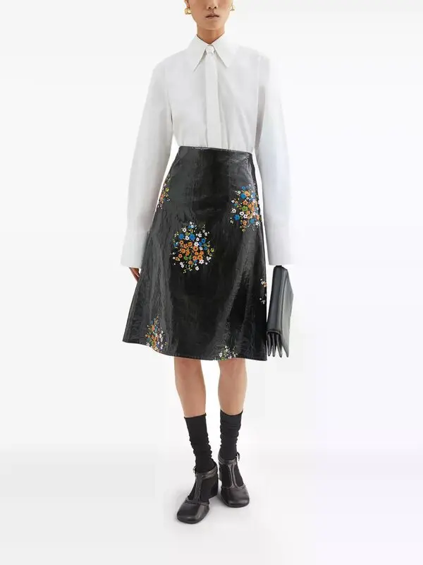 JIL SANDER Floral-print Midi Skirt