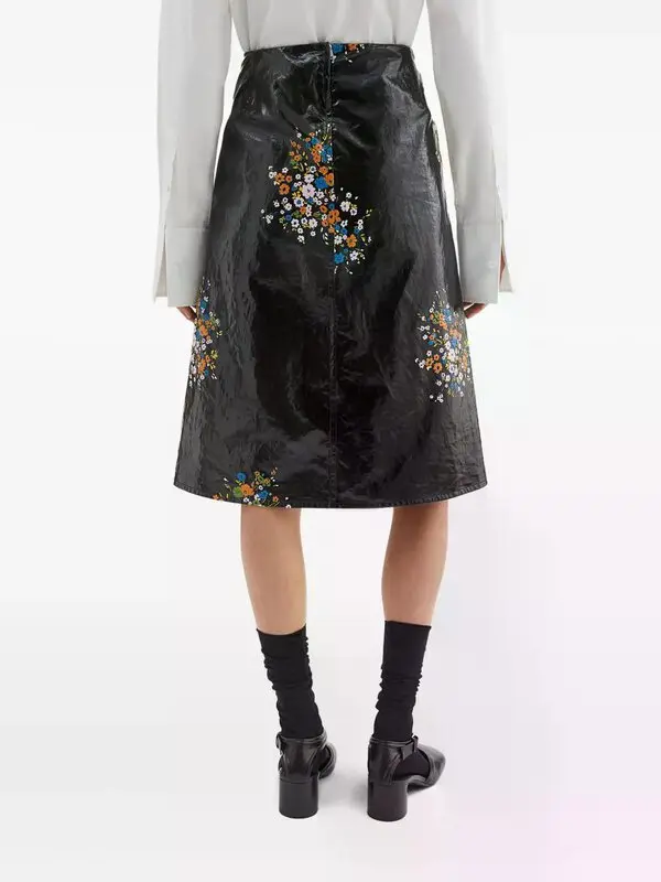 JIL SANDER Floral-print Midi Skirt