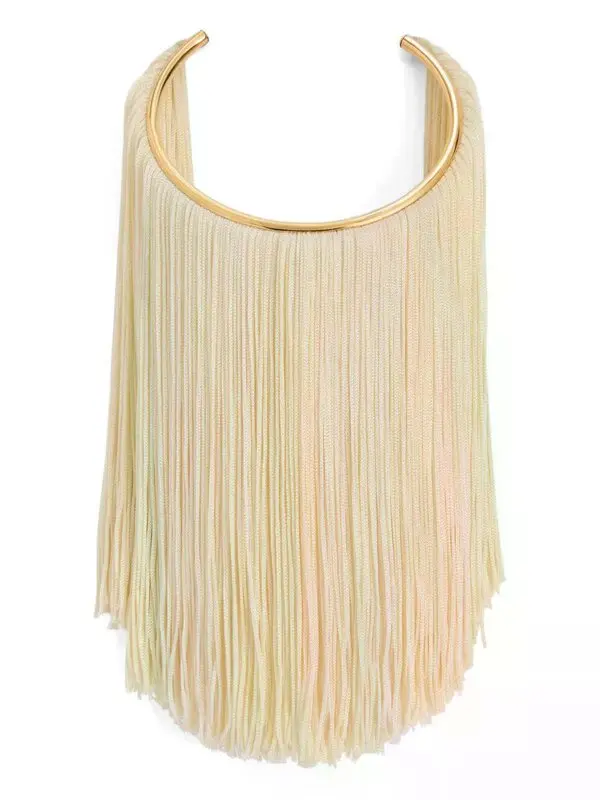 JIL SANDER Fringed Collar Necklace - Gold
