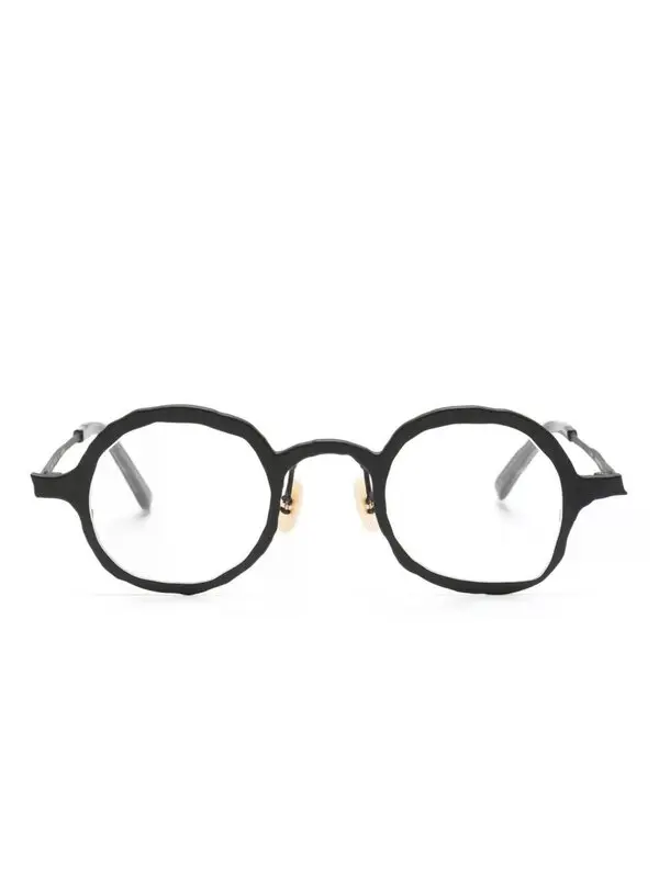 MASAHIROMARUYAMA Round-frame Titanium Glasses - Black