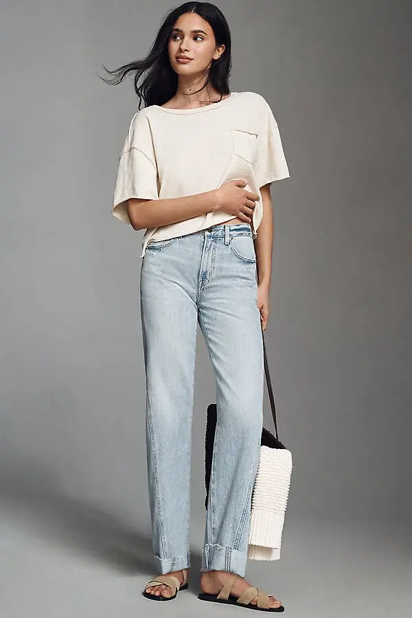 PISTOLA Kacey Mid-rise Cuffed Boyfriend Jeans - Berkeley
