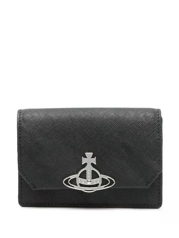VIVIENNE WESTWOOD Orb-plaque Wallet - Black
